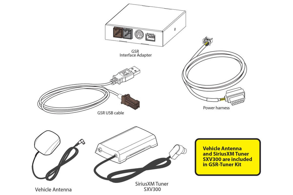 2020 KIA Rio SiriusXM Radio Factory Stereo Kit - With Factory USB